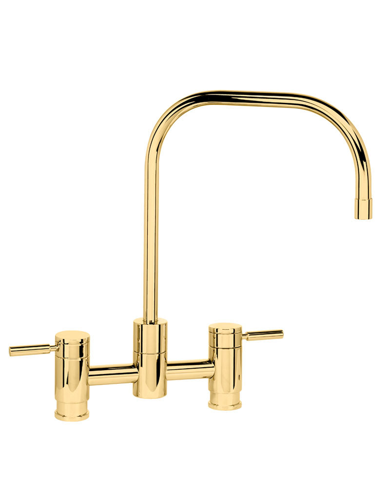 Waterstone Fulton Bridge Faucet MODEL NO. 7825 UNLACQUERED POLISHED BR