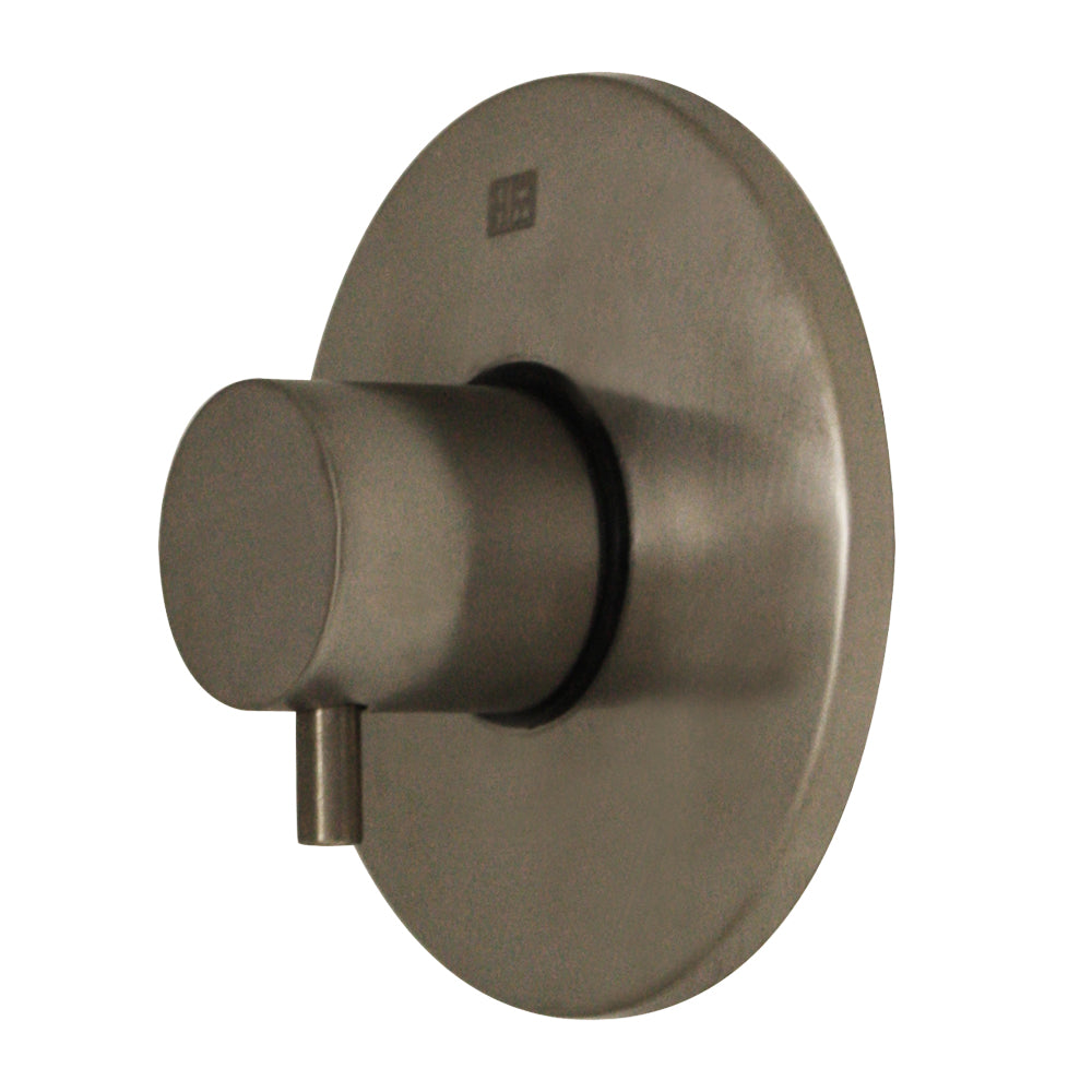 Whitehaus Luxe Round Volume Control with Short Lever Handle WHUS40078-BN