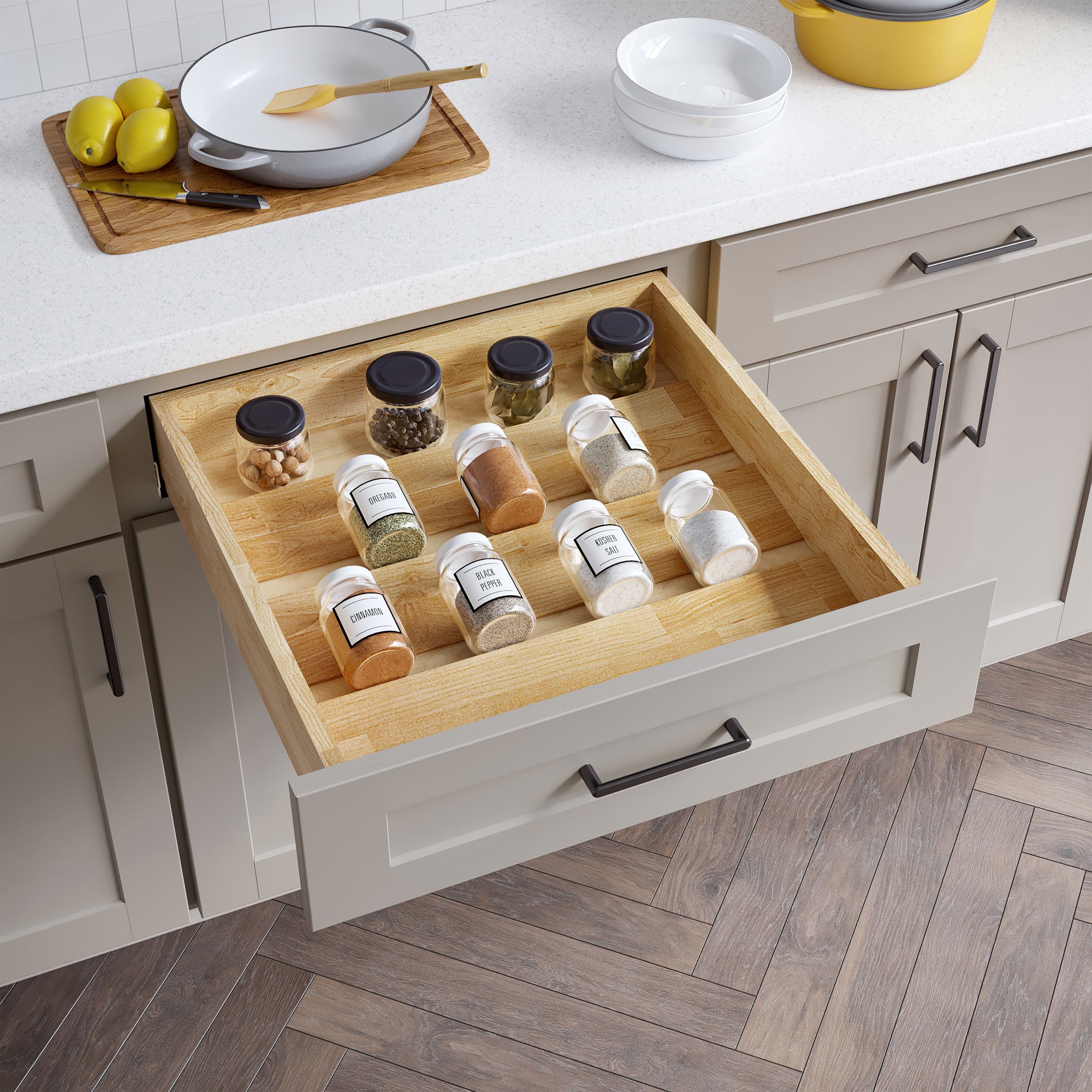 Hardware Resources Organizers 22" Spice Tray Drawer Insert